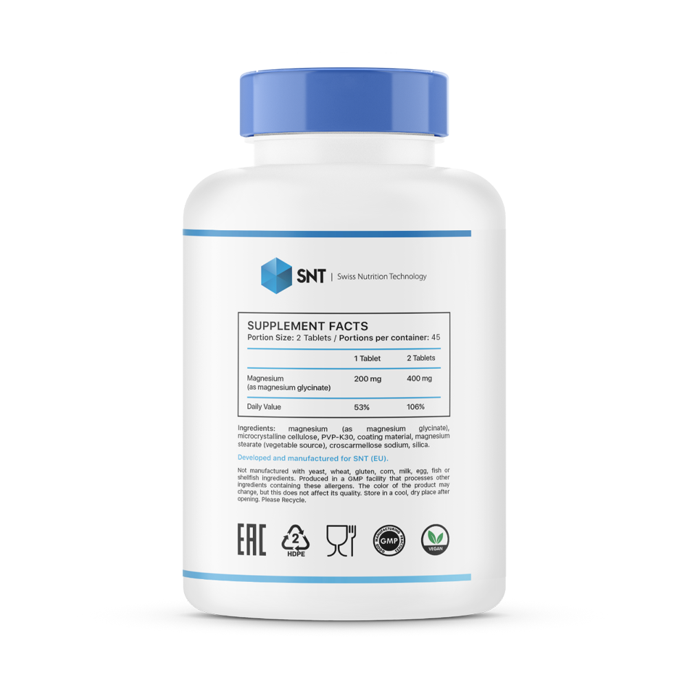SNT Magnesium Glycinate, 90 таблеток - купить в Москве в интернет-магазине